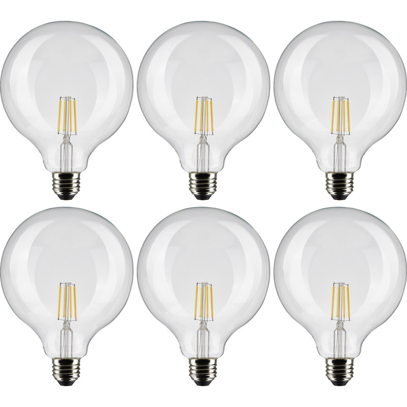 Satco 60 Watt Equivalent G40 E26/Medium (Standard) Dimmable 4000K LED Bulb | Wayfair